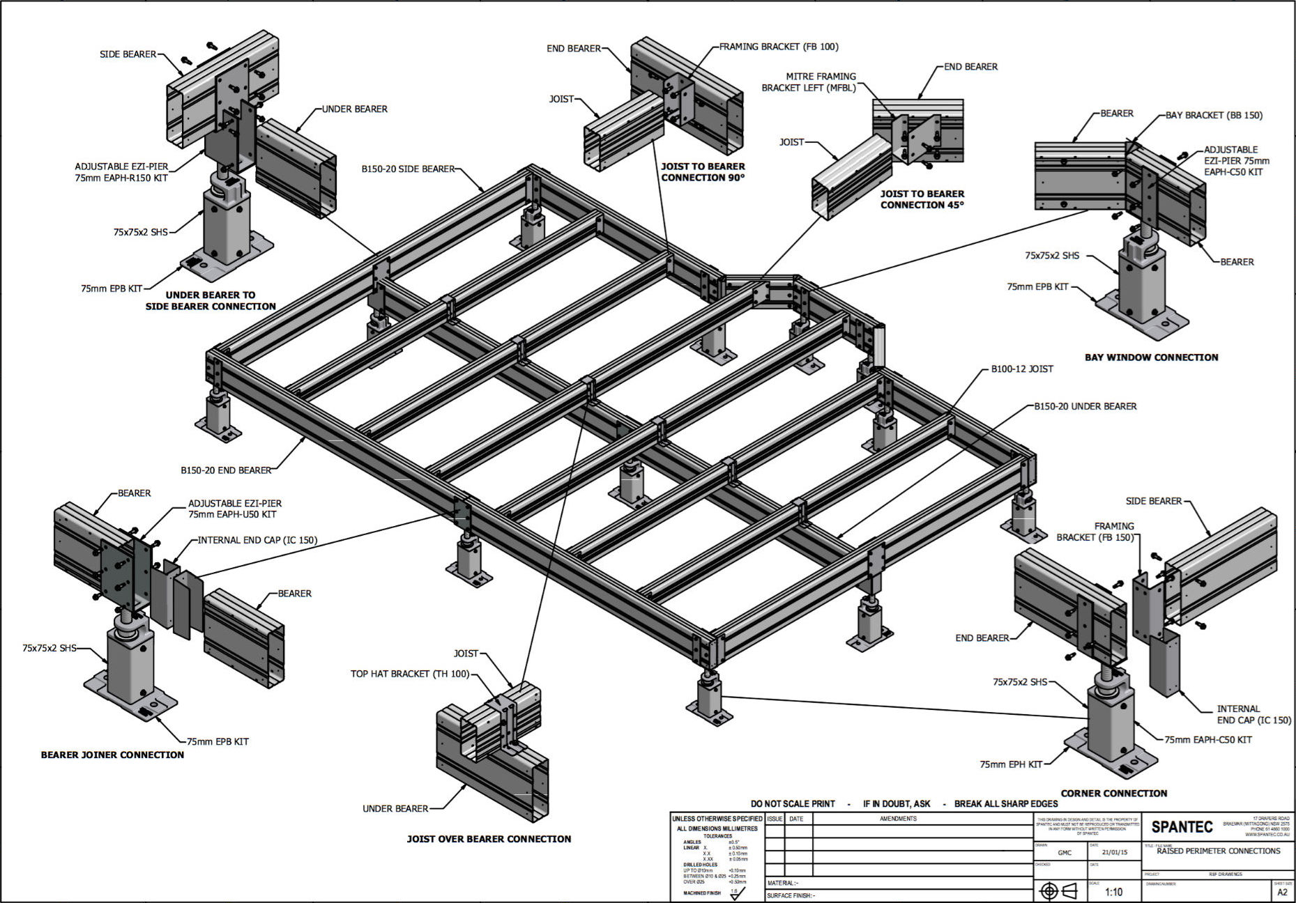 Buy Steel Spantec Subframe Brackets | DEMAK Timber